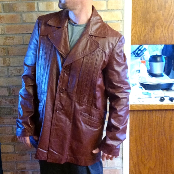 Montgomery Ward | Jackets & Coats | Vintage Montgomery Ward Leather ...